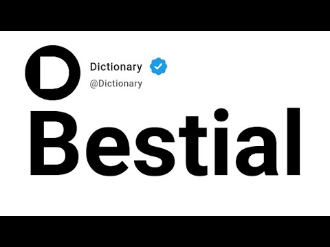 Bestial Significado En Inglés