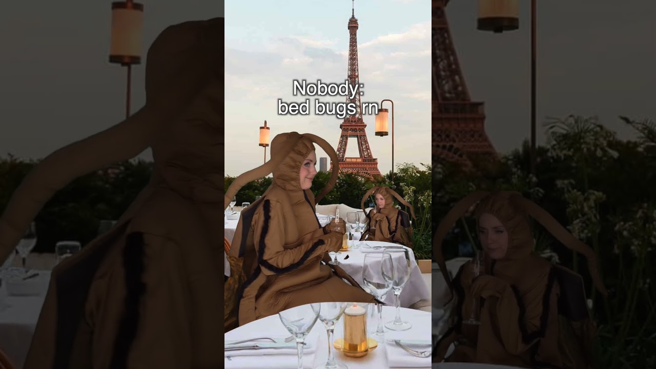 bed bugs in Paris rn #shorts #comedy #bedbugs #paris