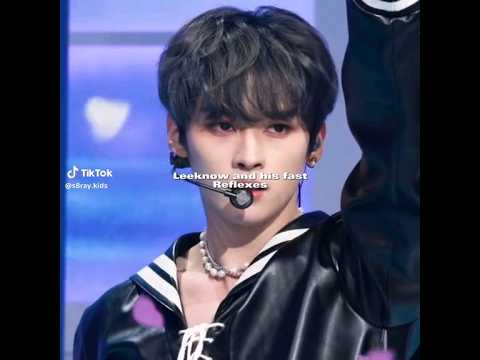 Lee Know and his fast reflexes are so impressive ! This man is truely unreal #straykids #leeknow