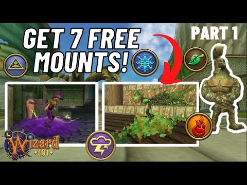 Wizard101| How To Get FREE Mounts from Crafting! - Part 1