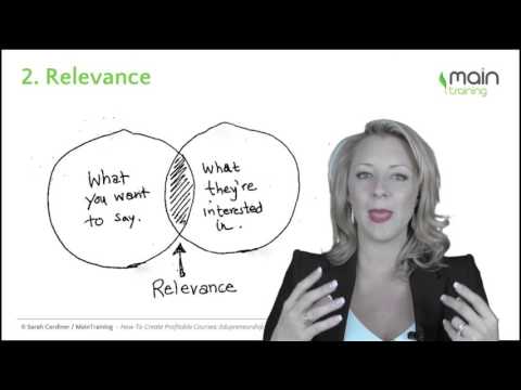Creating Online Courses: How Adults Learn - Principle 2: Relevance