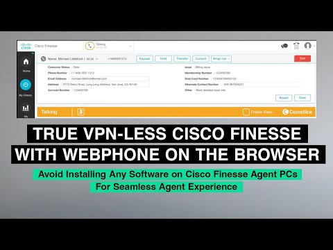 Cisco Finesse Webphone Gadget Call Flows and VDI Support