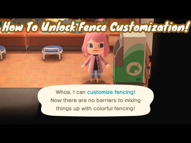 Which fences can be customized in Animal Crossing: New Horizons?