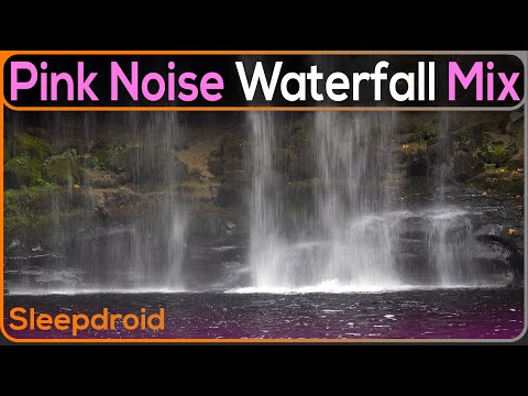 βΊ PINK NOISE plus WATERFALL Sounds for Sleeping Mixed Together ~ Tinnitus Sound Therapy