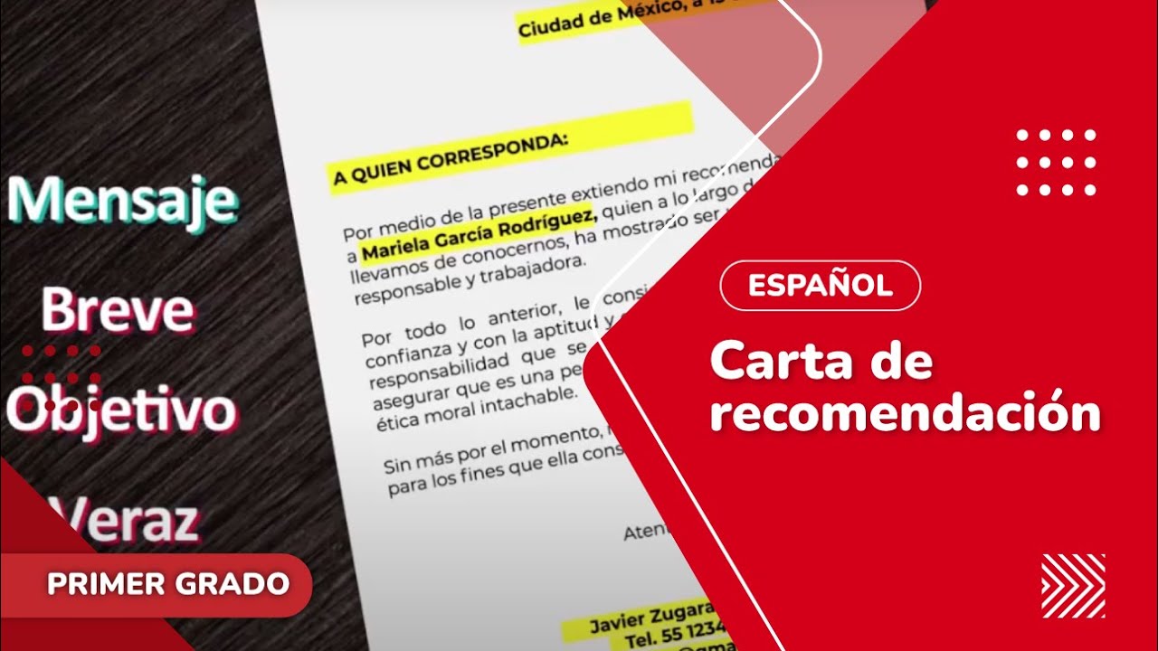 77. Carta de recomendación