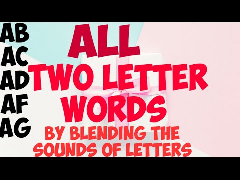 ALL TWO LETTER WORDS BEGINNING WITH VOWELS