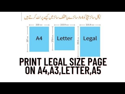 print legal size page on A4,A3,letter,A5 and other size page (Easy and Fast)