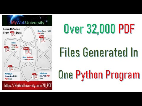 Over 32,000 PDF Files Generated In One Python Program
