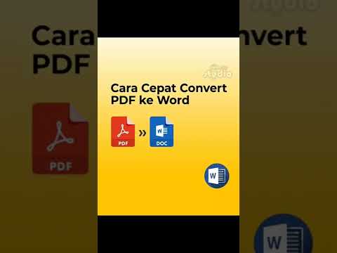 Cara Mudah Convert PDF to Word