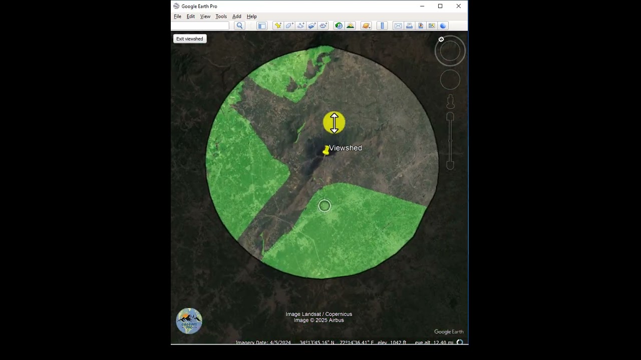 How to Do Viewshed Analysis in Google Earth | Quick GIS Tip #gis #topography #googleEarth #Mapping