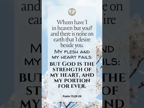 Psalm 73:25-26