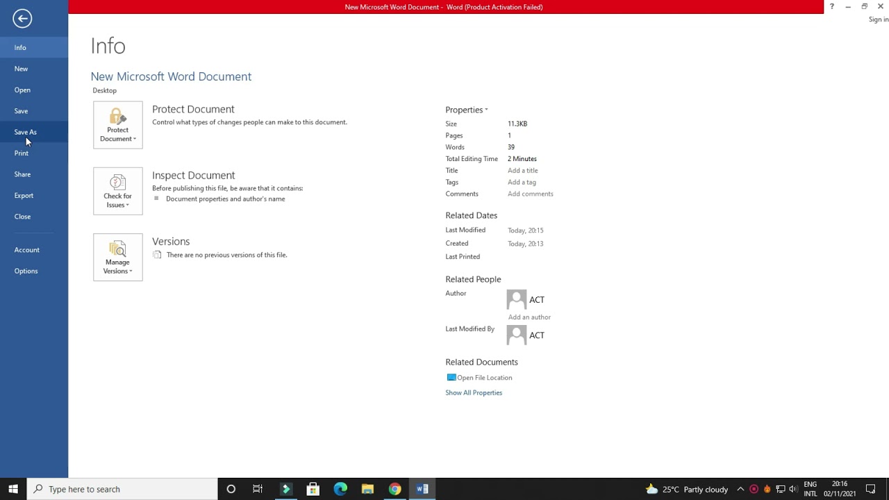 Microsoft Word Document to PDF