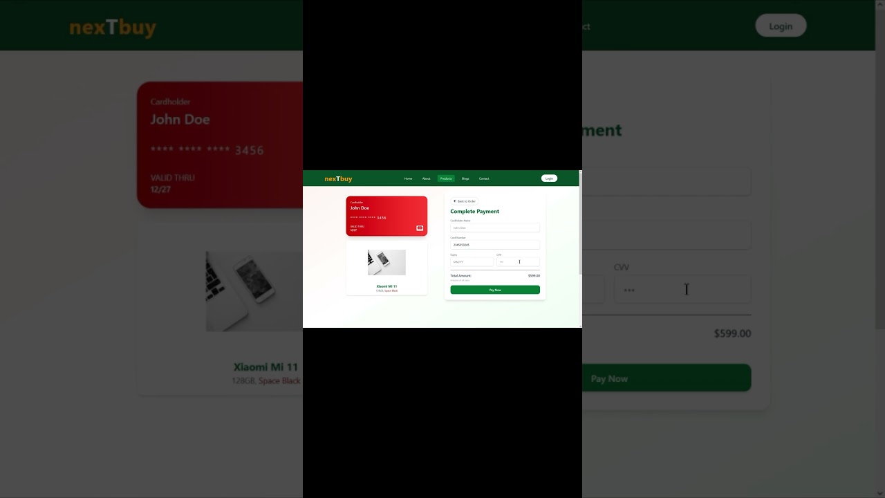 Complete E-Commerce Website Using React JS & Tailwind CSS #React #TailwindCSS #EcommerceWebsite