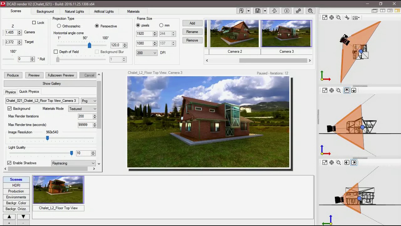 DCAD render Tutorial 002 Scene