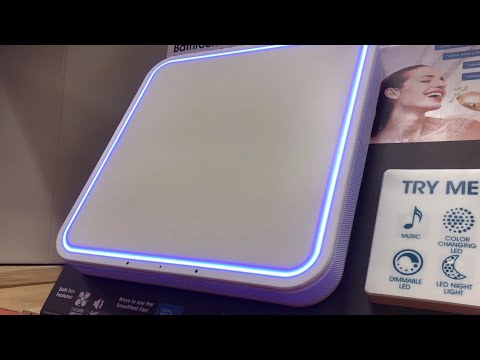 “bluetooth” bathroom exhaust fan with speakers, color lights (alexa) smartvvent Home netwerks
