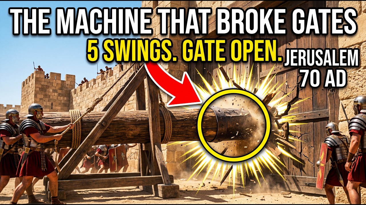 Lost Construction of Roman Battering Ram Factories 70 AD From Iron Logs to Machines That Broke Gates
