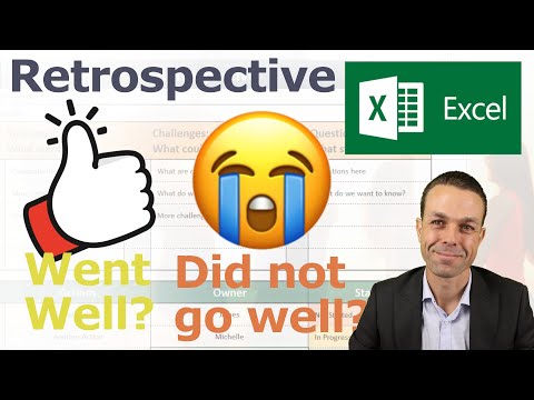 How to Make an Agile Retrospective Template in Excel