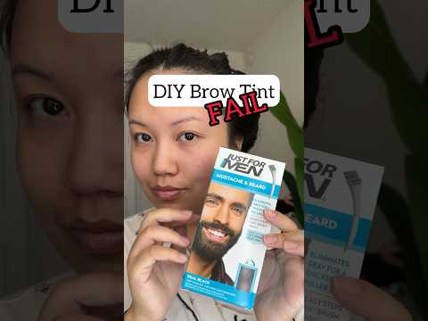 DIY Brow tint at home GONE WRONG‼️ DON’T DO THIS - Just for men’s beard tint for eyebrows