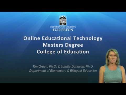Online MS in Educational Technology at California State University, Fullerton