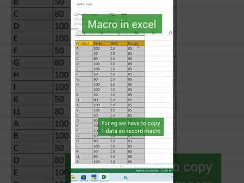😍😱Use of macro in #excel Excel made easy #shorts macro vba
