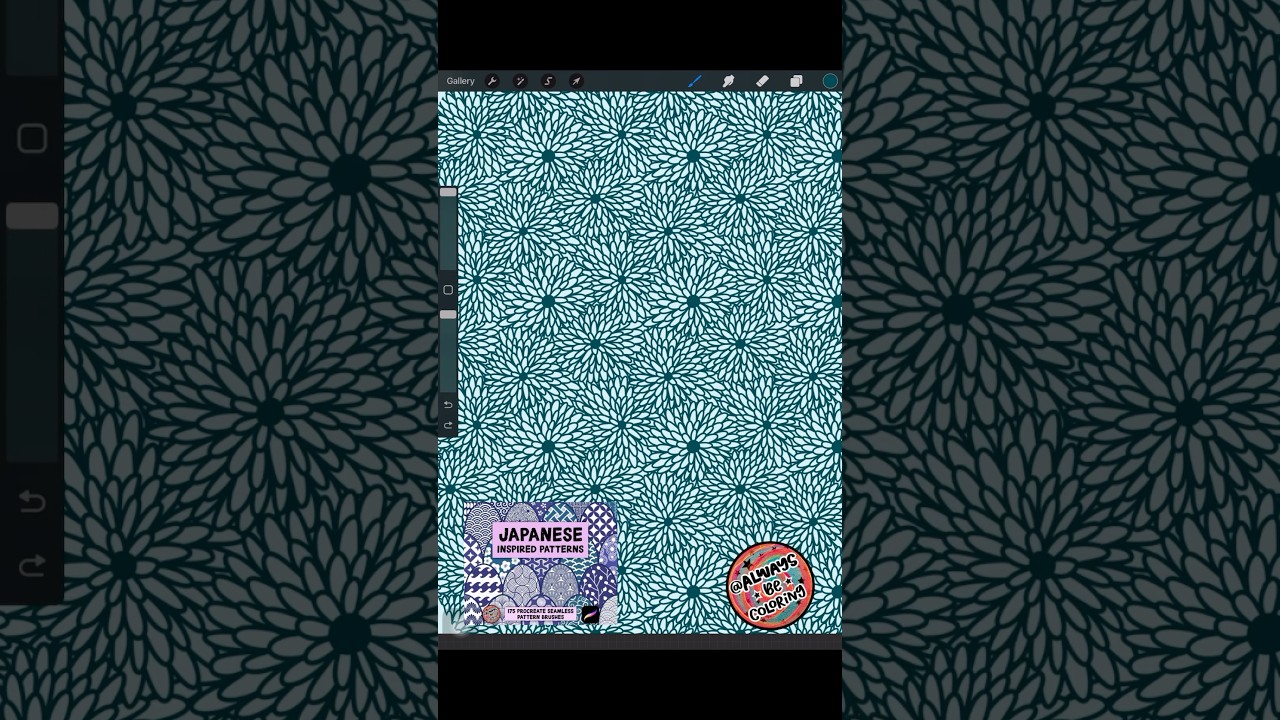 New Procreate Seamless Pattern Set! #procreatebrush #procreatebrushes #procreatepattern #patterns