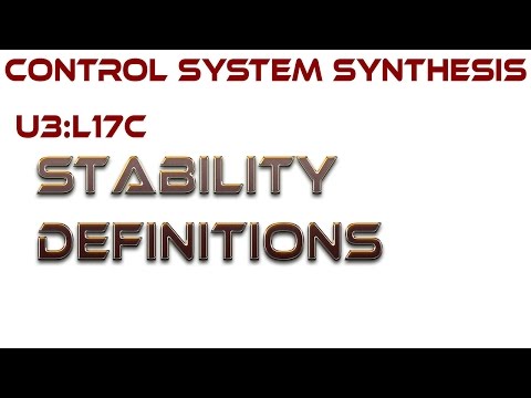 L17C: Stability Definitions