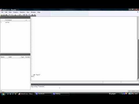 EC6054-2012 Tutorial 8 - Setting Up Stata