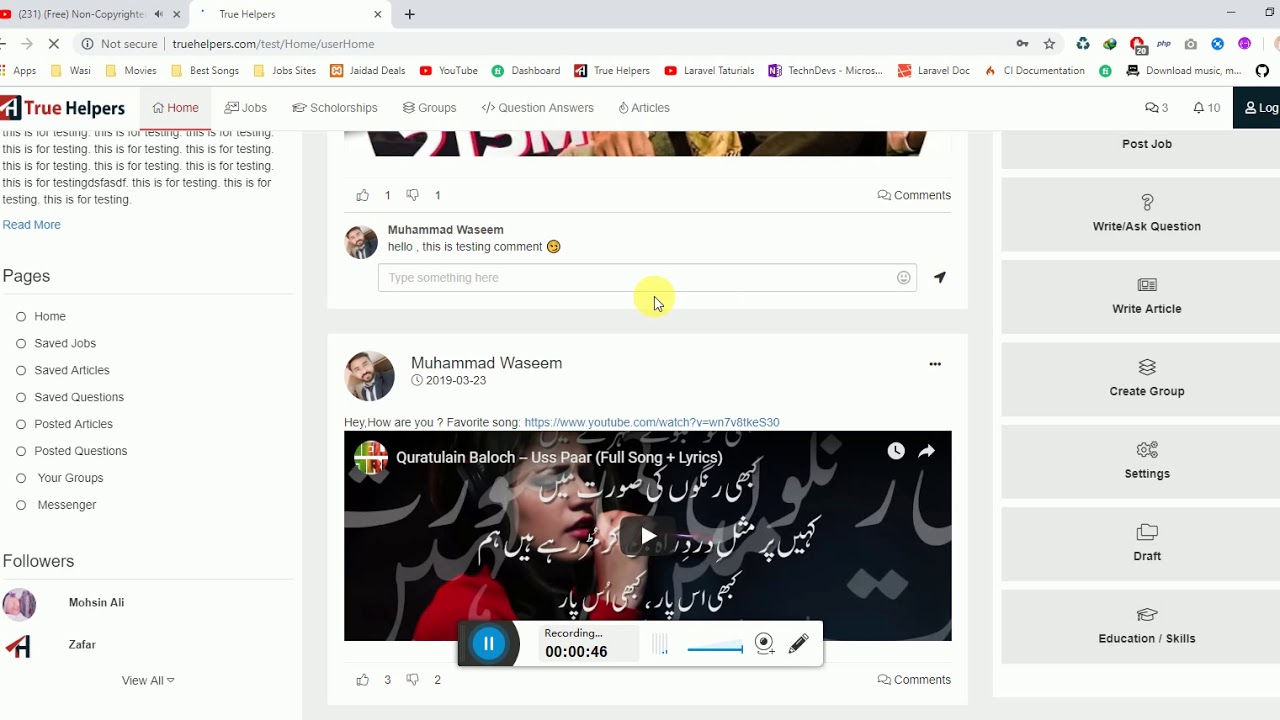 How to make real time commenting system using PHP , CodeIgniter,Ajax,Jquery