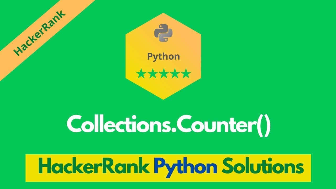 HackerRank collections.Counter() problem solution in Python | Python solutions | Programmingoneonone