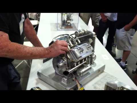 This miniature flathead Ford V8 took 5,000 hrs to build