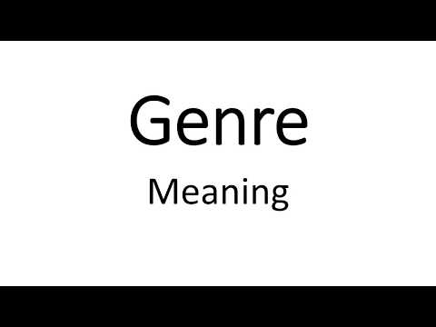 Genre meaning