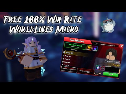 NEW* FREE Worldlines Macro 100% Win Rate | Anime Vanguards