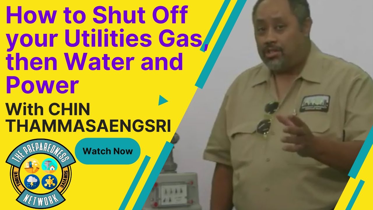 How to Shut Off your Utilities First Gas, then Water and last Power.  With CERT Captains training.