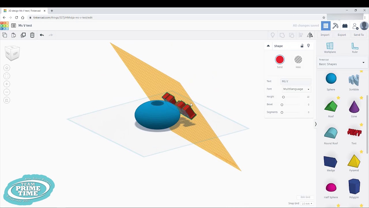 TPT Art Lesson 1- Tinkercad Tutorial