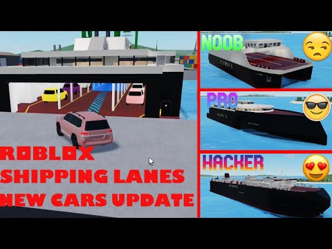 Playing Random Roblox Games Day 8 | Roblox Shipping Lanes (New Cars Update + New Ship Review)