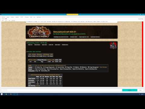 How To : Simcraft WoD (updated 6.2 )