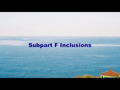 Subpart F: Overview and Key Definitions