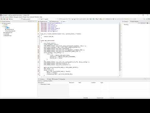 ESP-IDF Eclipse How to Set Up Template Project