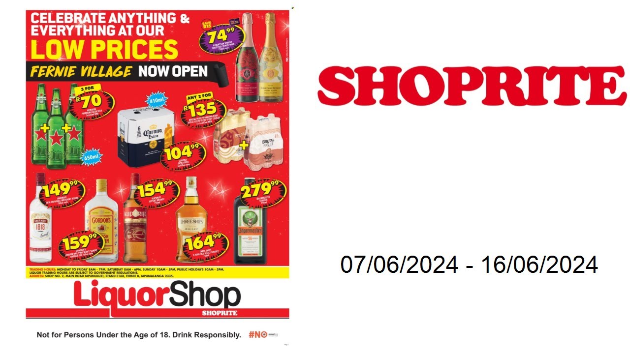 Shoprite specials (ZA) - 07/06/2024 - 16/06/2024