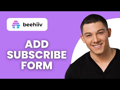How to Add Subscribe Form to Website in Beehiiv