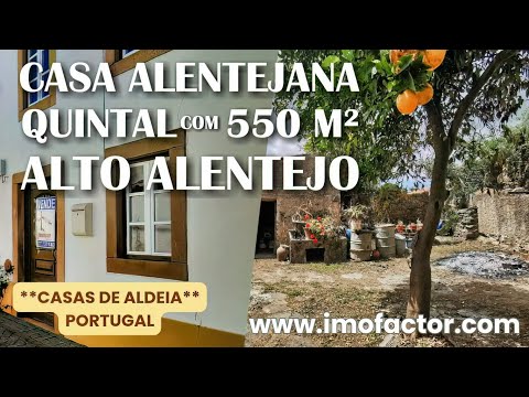 🏡 Typical Alentejo House | Big Backyard | Alto Alentejo - Portugal | €79500