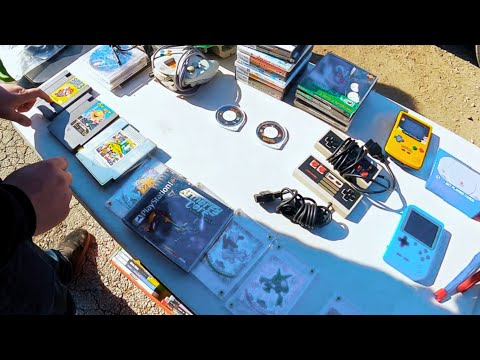 Gaming Treasure: Yellow Gameboy & Classic NES Games Revealed!