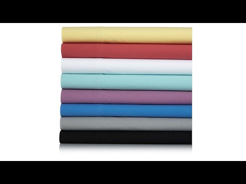 Concierge Collection 100% Cotton Percale 4piece Sheet Set
