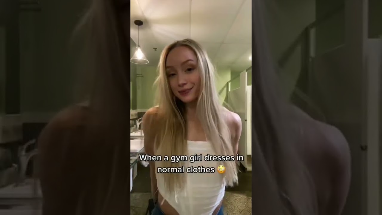 When Gym Girl Dresses in Normal Clothes🔥 Muscle Girl Flexing Muscle  #shorts #fbb #gymlife