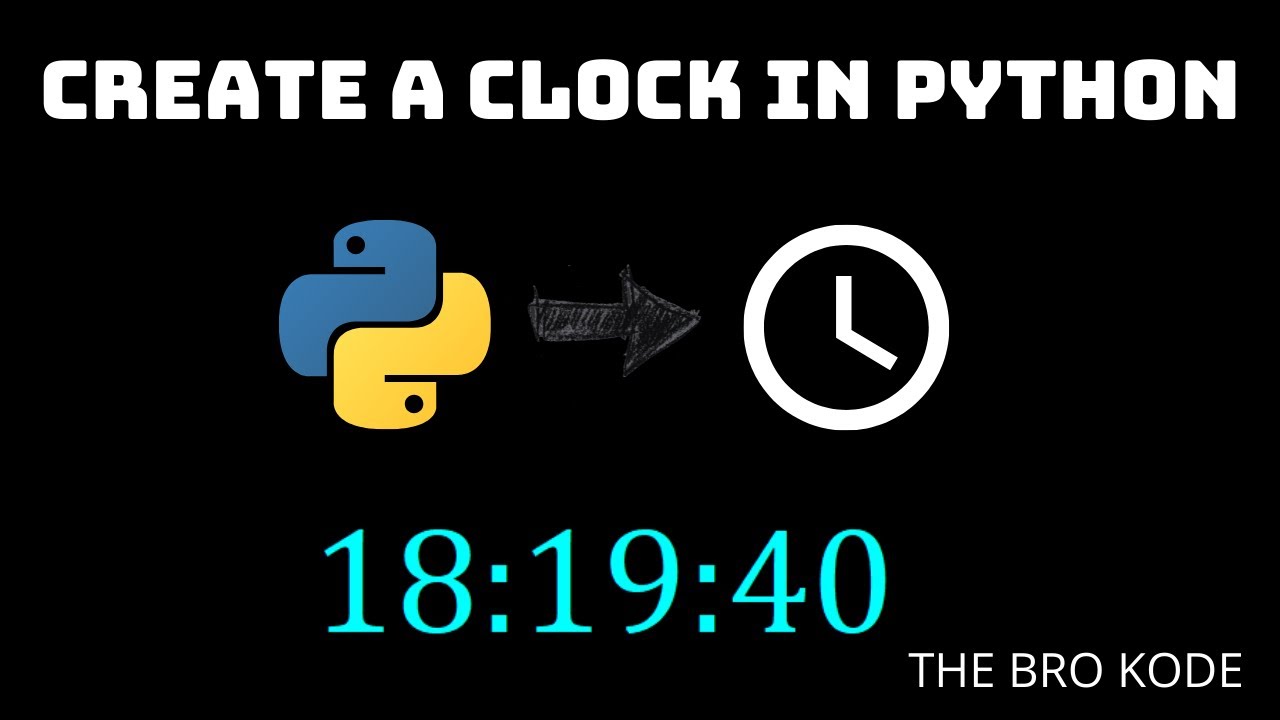 Create a digital clock in Python | Python Project | Clock in Python