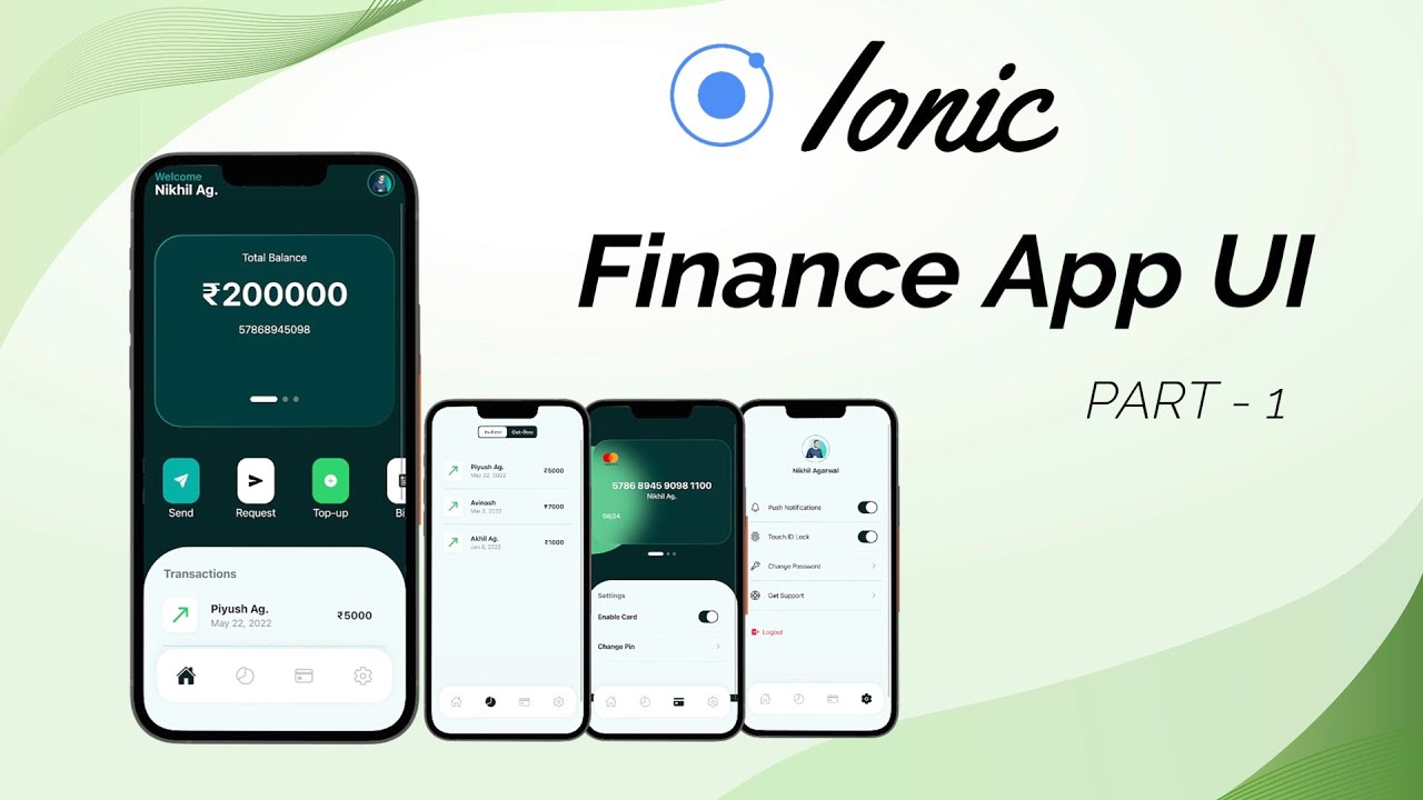 Ionic - Finance App UI - Part 1