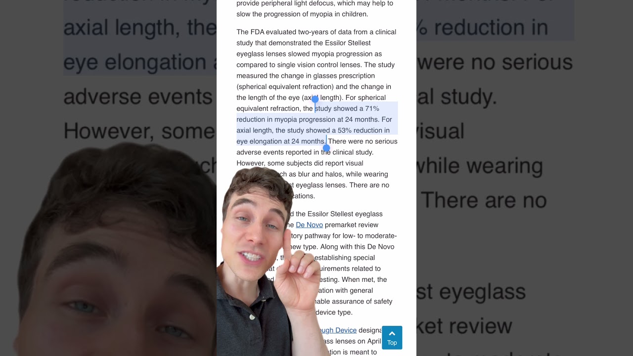 FDA Approves Special Glasses That Slow Down Nearsightedness in Kids