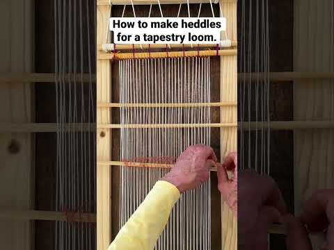 How to Make Heddles on a Little Loom #weaving #tapestry #fiberarts