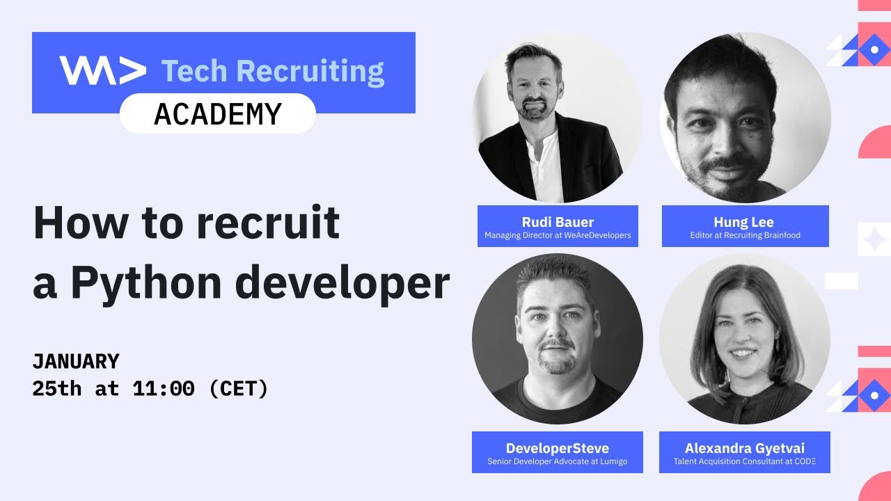 Tech Recruiting Academy - How to recruit a Python developer