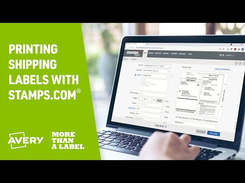 How to Print Stamps.com Shipping Labels with Avery Products